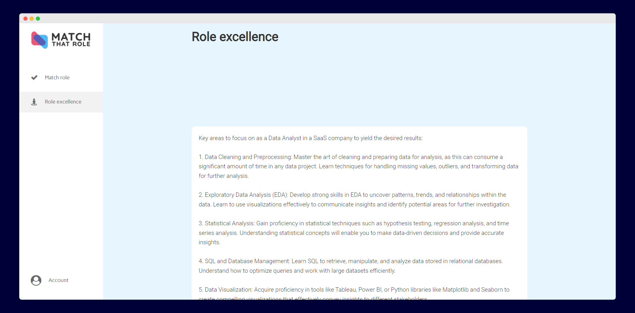 Match That Role - Take Your Career To the Next Level with AI