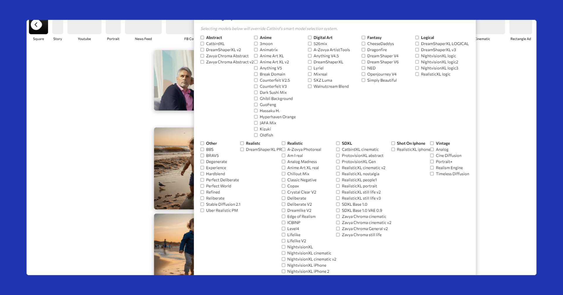Catbird AI - AI Art Generation with Multi-Model Platform