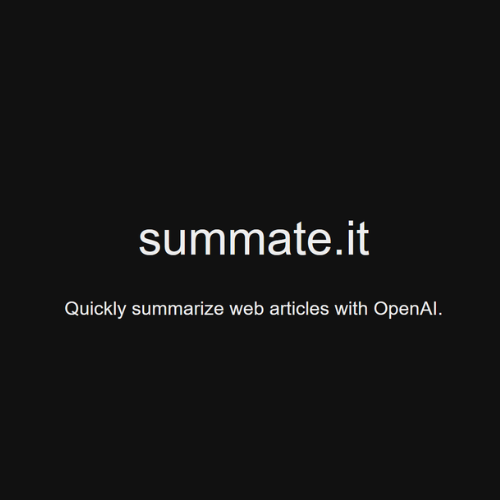 Summate - AI Tool to Summarize Online Articles